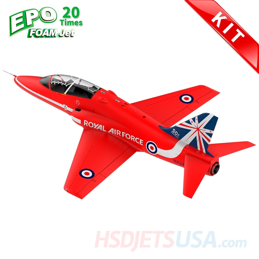 HSDJETSUSA. HSDJETS HT-45 Foam Turbine Red Hawk Colors KIT